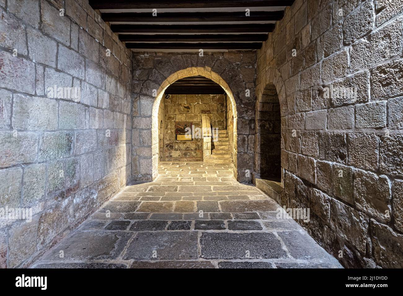 The Monastery of San Salvador of Leyre at Yesa, Pyrenees, Navarra ...