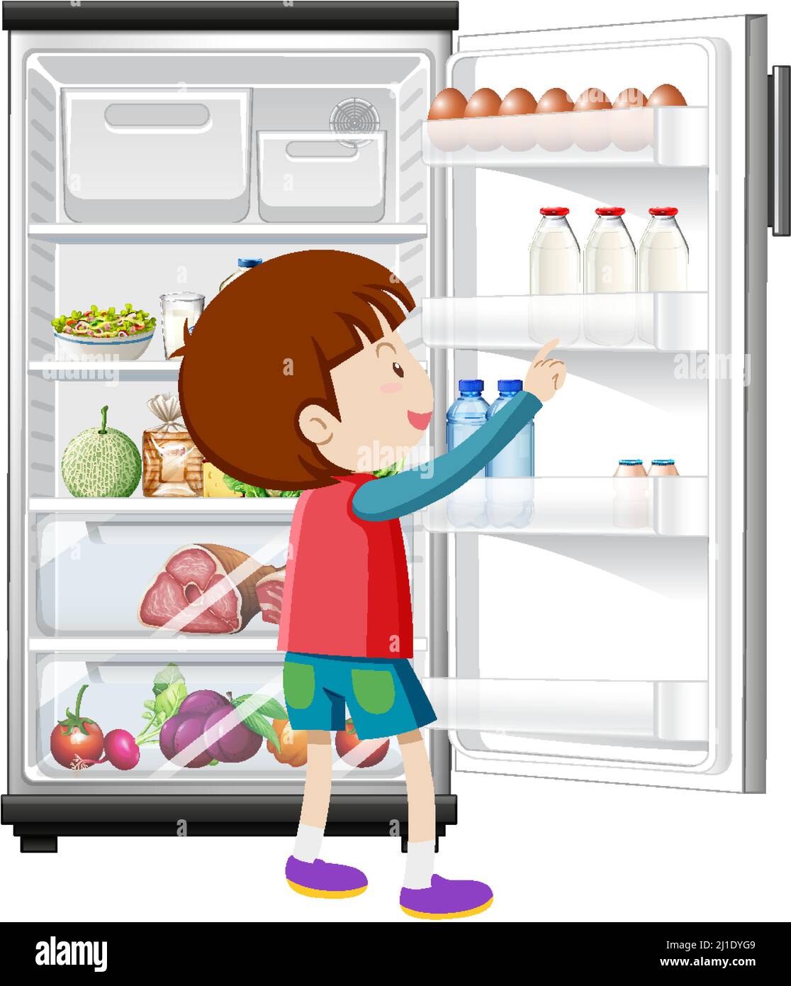 Kid picture refrigerator hi-res stock photography and images - Alamy