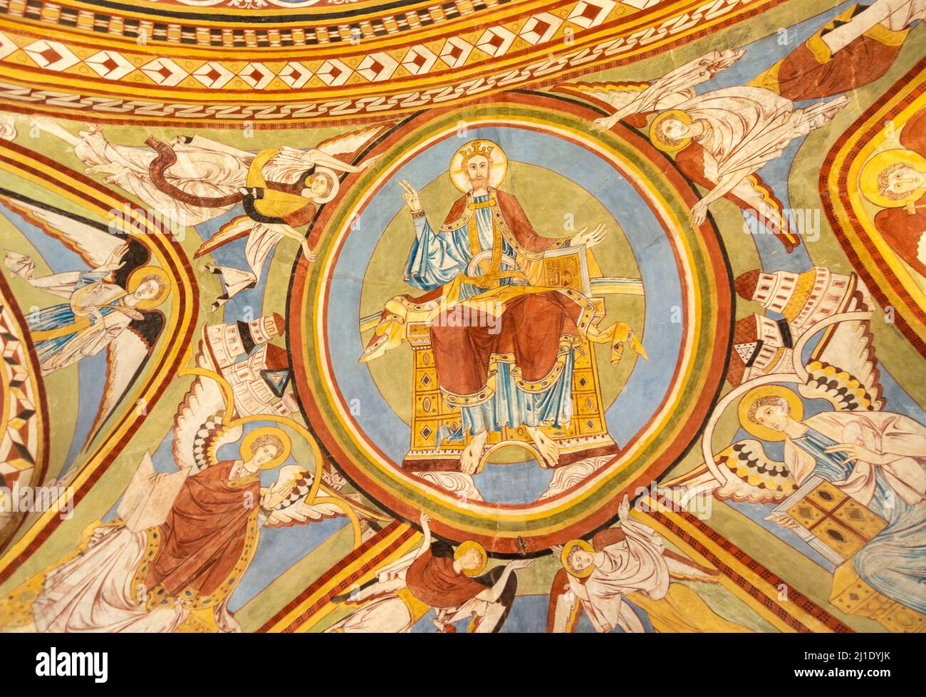 Medieval wall paintings, church of Saint Michael and All Angels ...