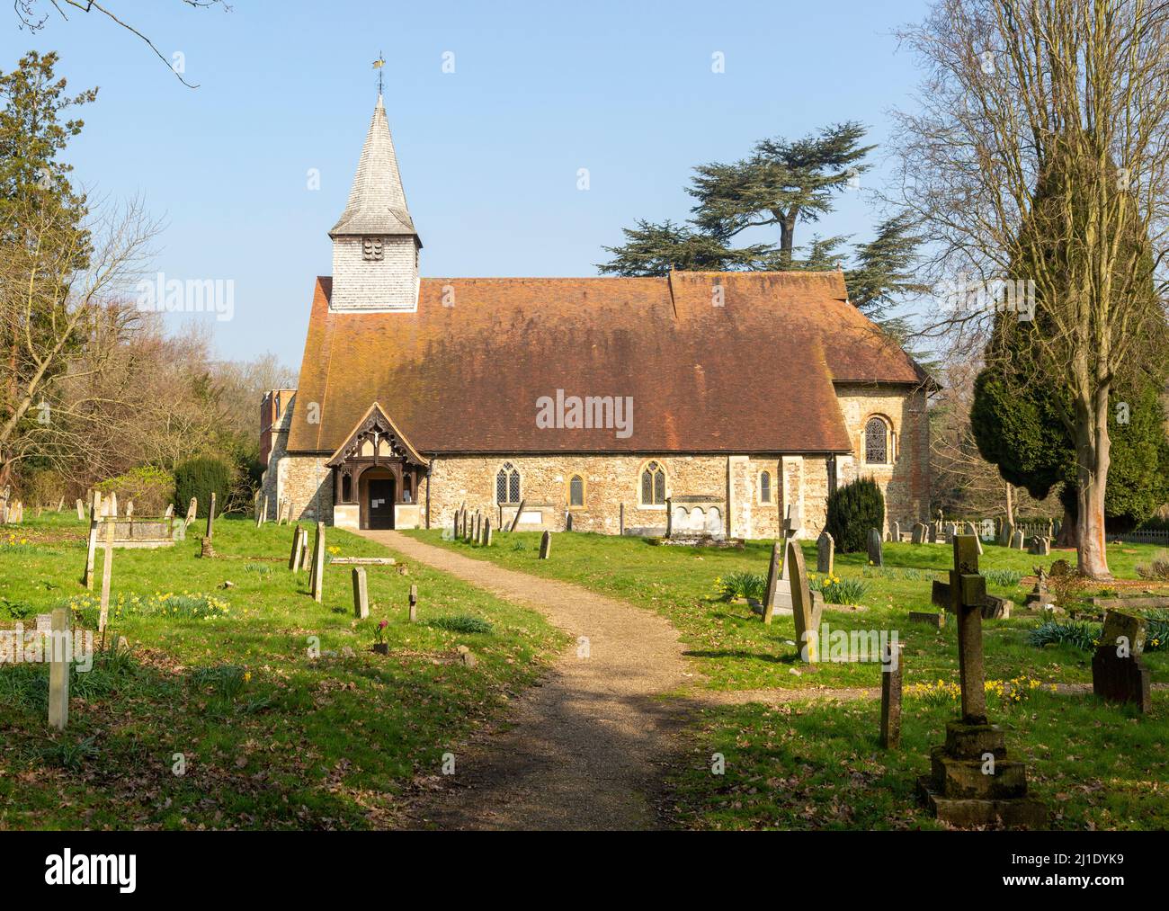Village parish church of Saint Michael and All Angels, Copford, Essex ...