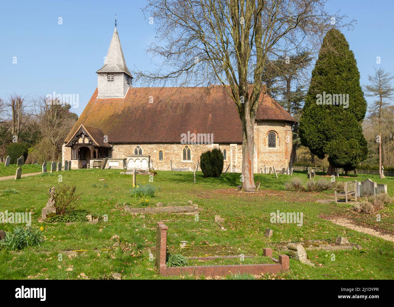 Village parish church of Saint Michael and All Angels, Copford, Essex ...