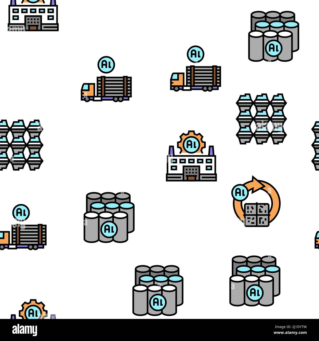 Aluminium recycling process Cut Out Stock Images & Pictures - Alamy