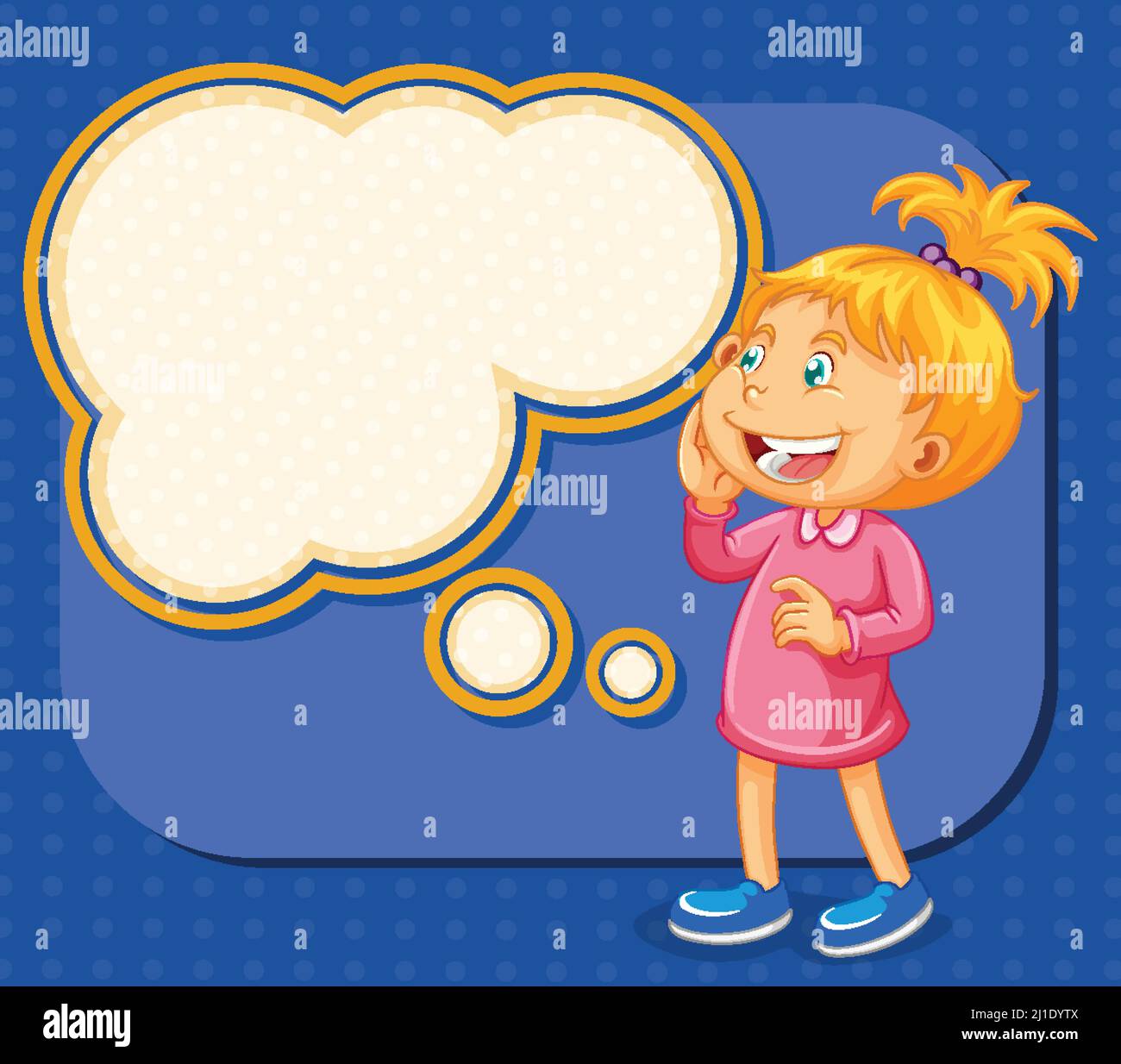 Woman thinking children Stock Vector Images - Alamy