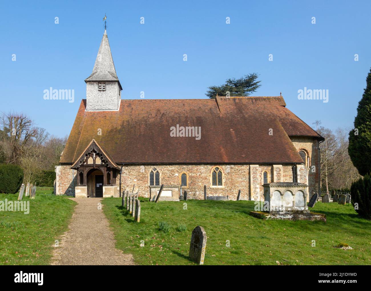 Village parish church of Saint Michael and All Angels, Copford, Essex ...