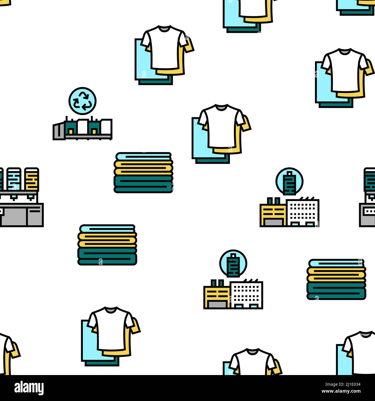 Textile Production Collection Icons Set Vector Stock Vector Image & Art ...