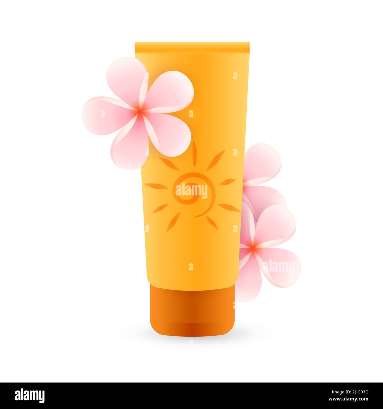 Sunscreen bottle spf Stock Vector Images - Alamy