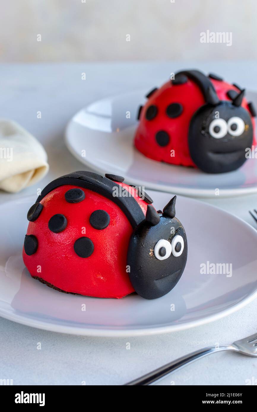 Ladybug design cake hi-res stock photography and images - Alamy