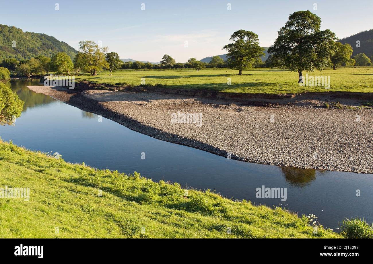 Landscape photograph of the River Conwy in early summer, Conwy Valley ...