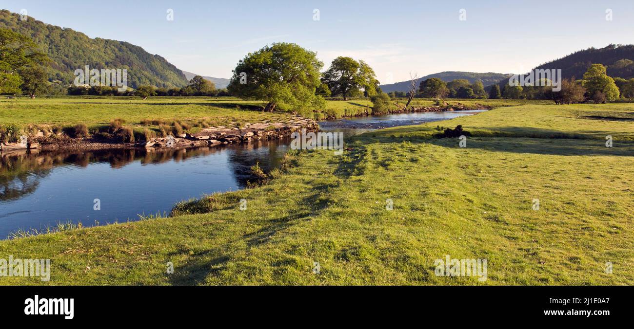 Landscape photograph of the River Conwy in early summer, Conwy Valley ...