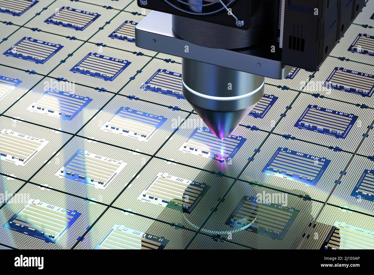 Semiconductor manufacturing with 3d rendering robotic arms with silicon ...