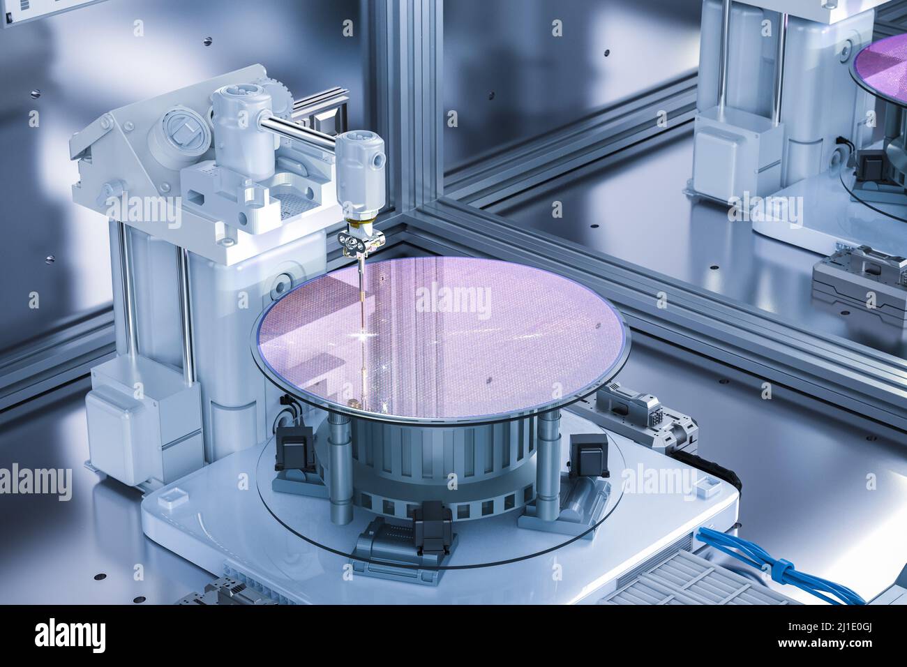 Semiconductor manufacturing with 3d rendering robotic arms with silicon ...
