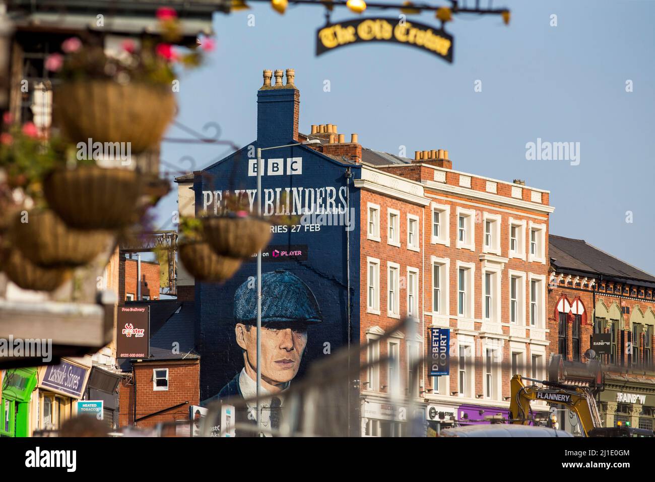 A wall mural on the side of a building in Birmingham to promote the ...