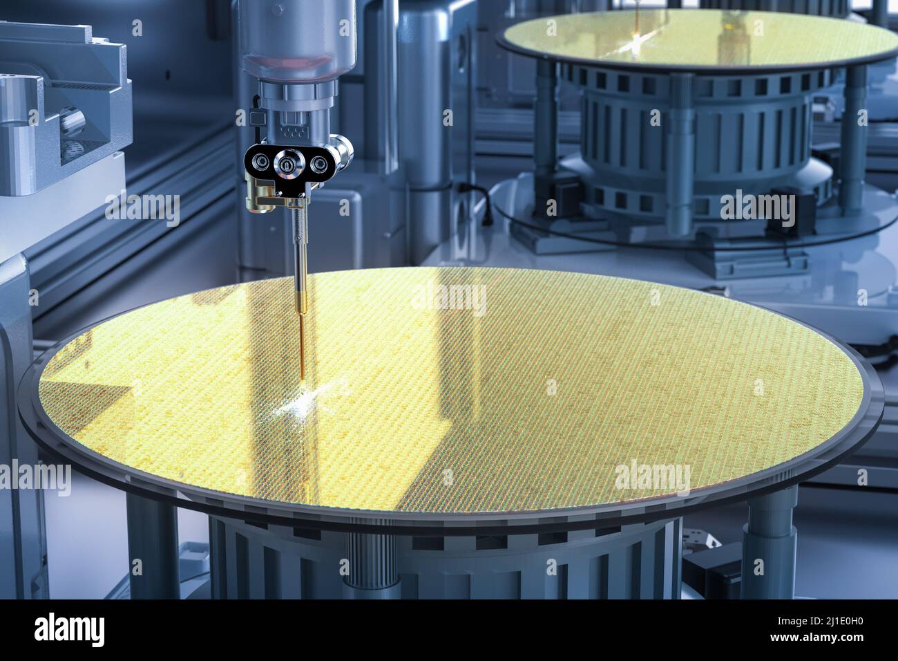 Semiconductor manufacturing with 3d rendering robotic arms with silicon ...