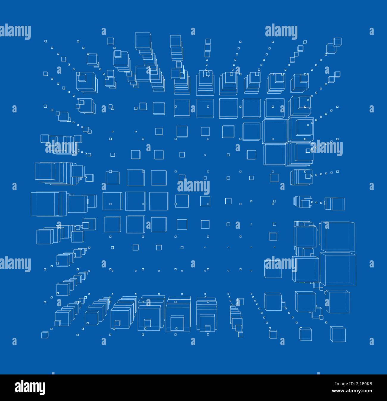 Vector abstract boxes background Stock Vector Image & Art - Alamy