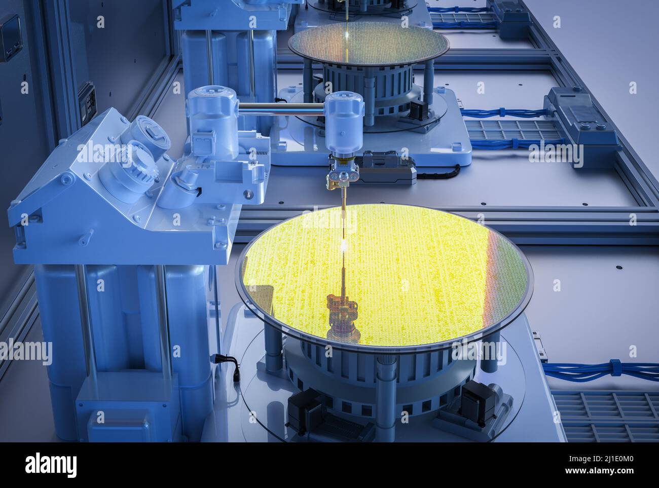 Semiconductor manufacturing with 3d rendering robotic arms with silicon ...
