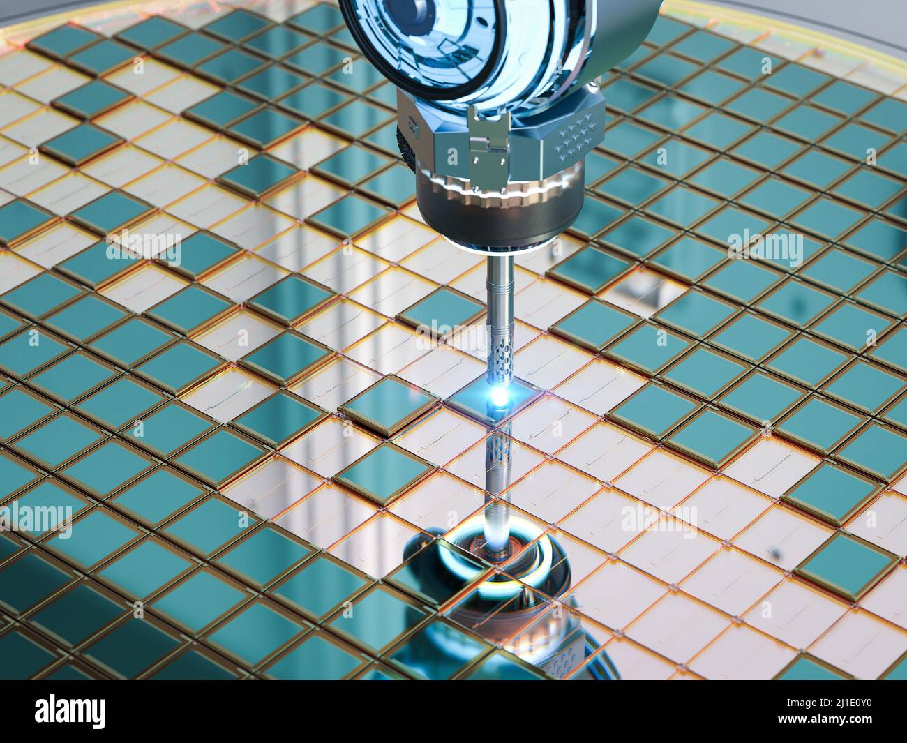 Semiconductor manufacturing with 3d rendering robotic arms with silicon ...