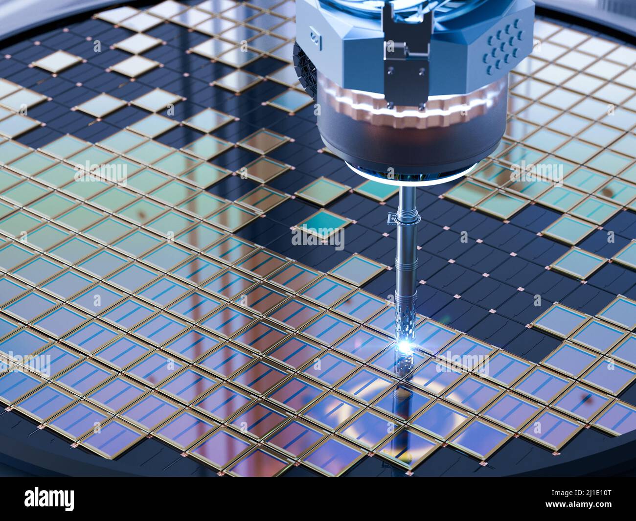 Semiconductor manufacturing with 3d rendering robotic arms with silicon ...