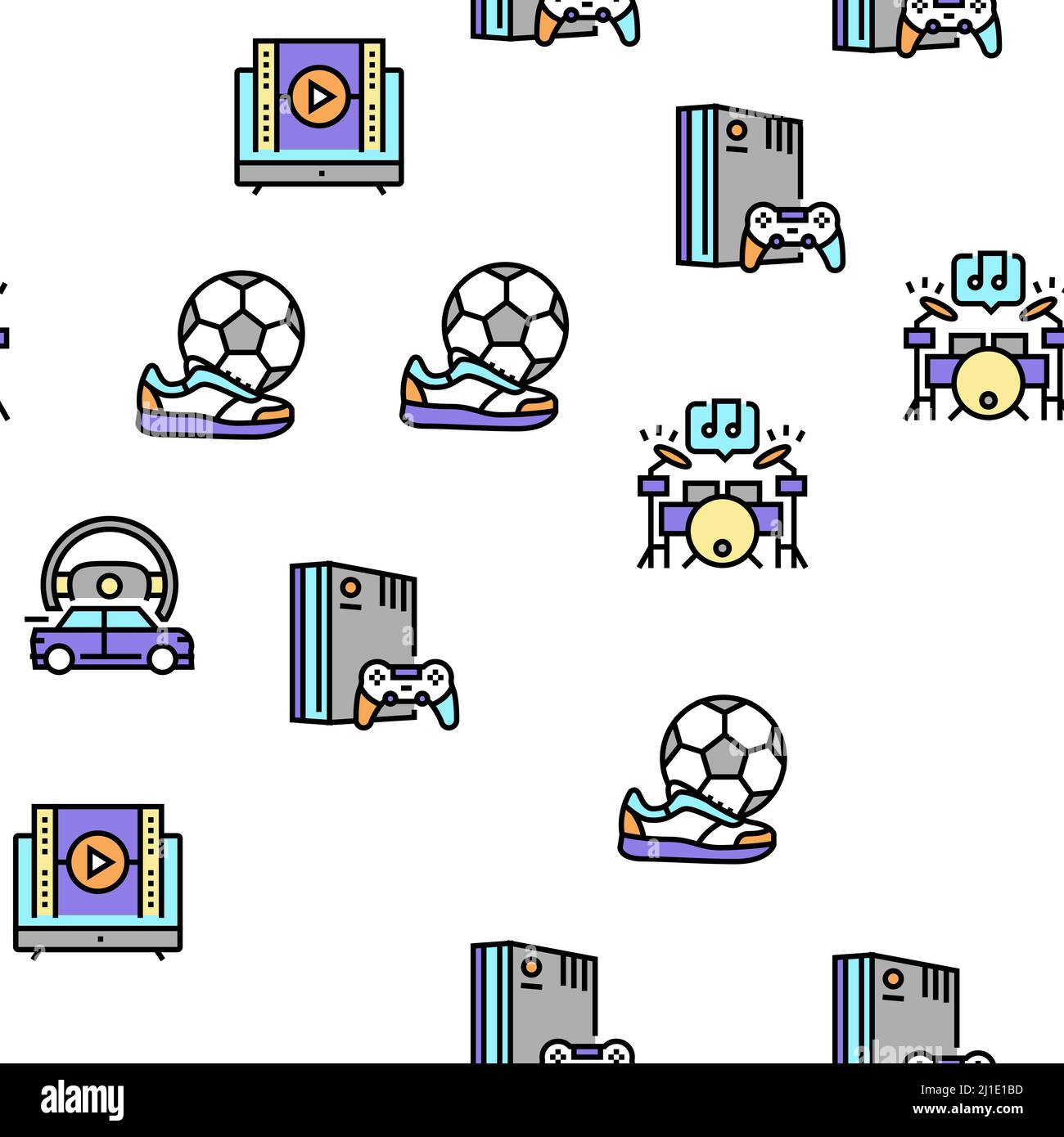 Mens Leisure Time Collection Icons Set Vector Stock Vector Image & Art ...