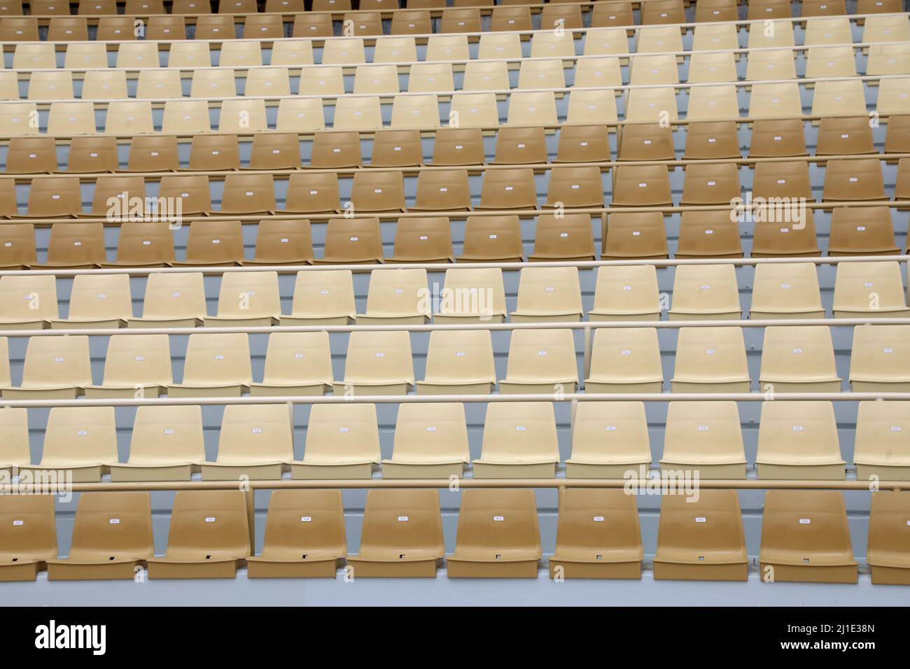 19.02.2021, Saudi Arabia, Riyadh, Riad - Empty rows of seats in a ...