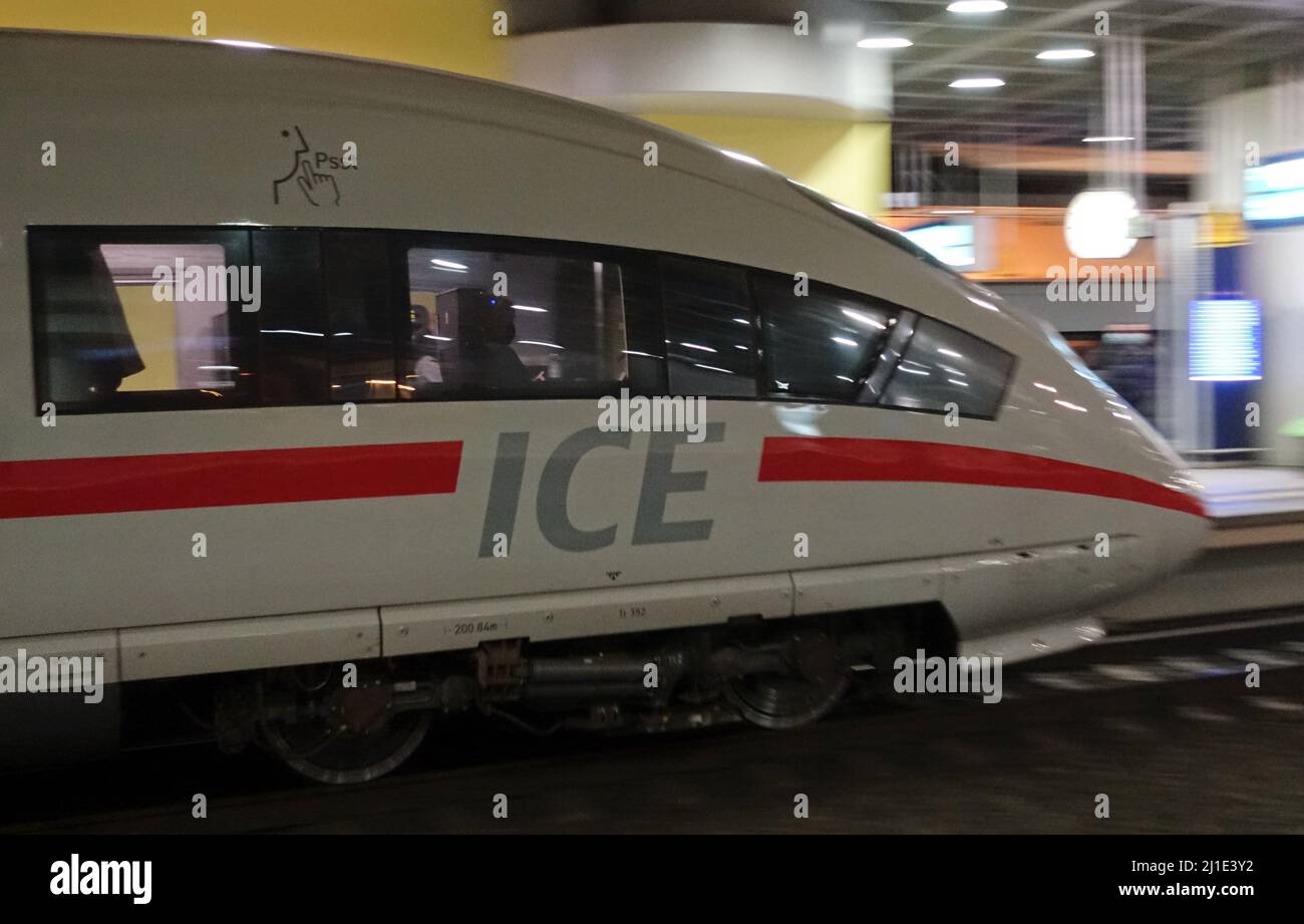 08.11.2021, Germany, , Berlin - Railcar of an ICE 3 ...
