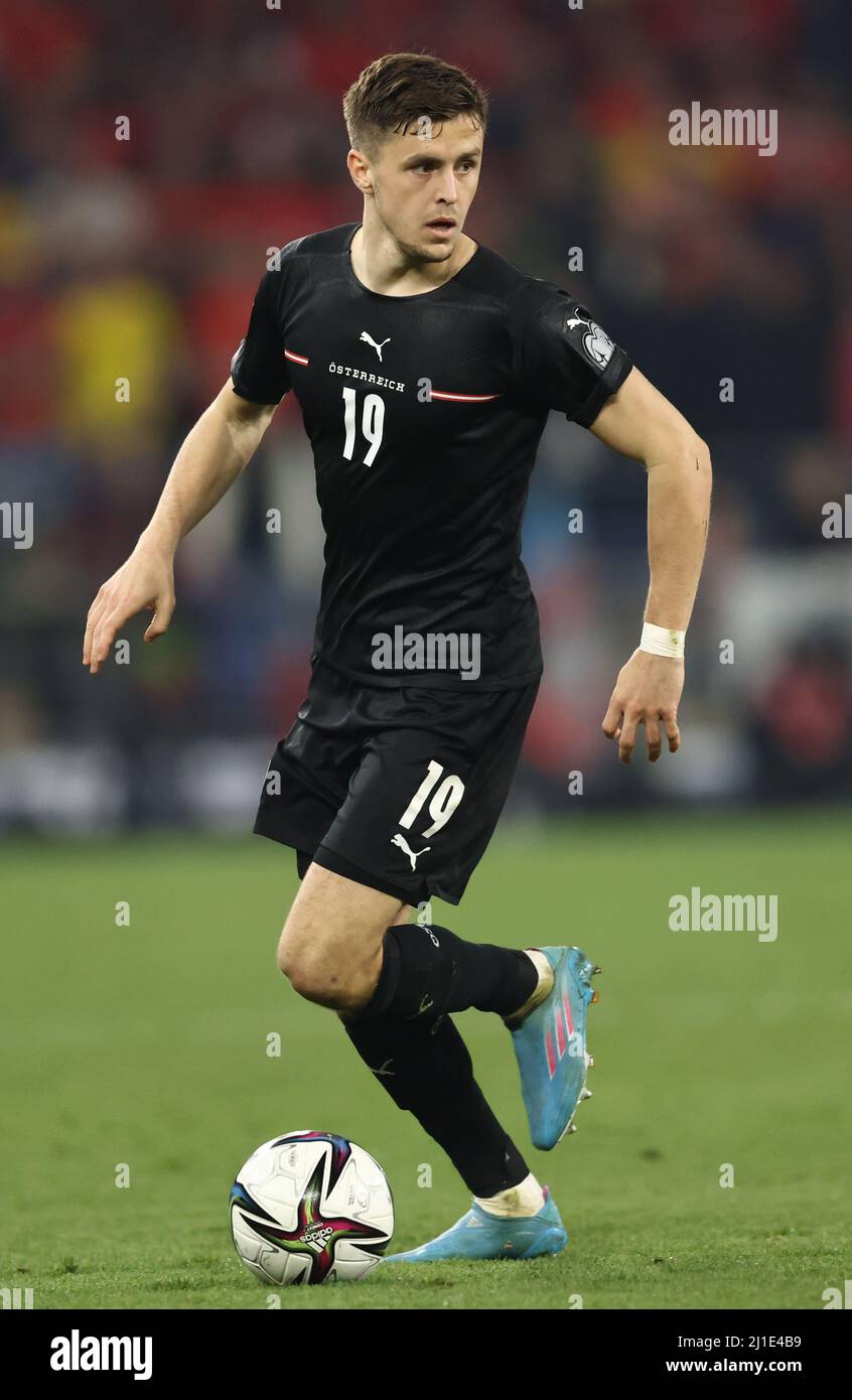 Cardiff, Wales, 24th March 2022. Christopher Baumgartner of Austria ...