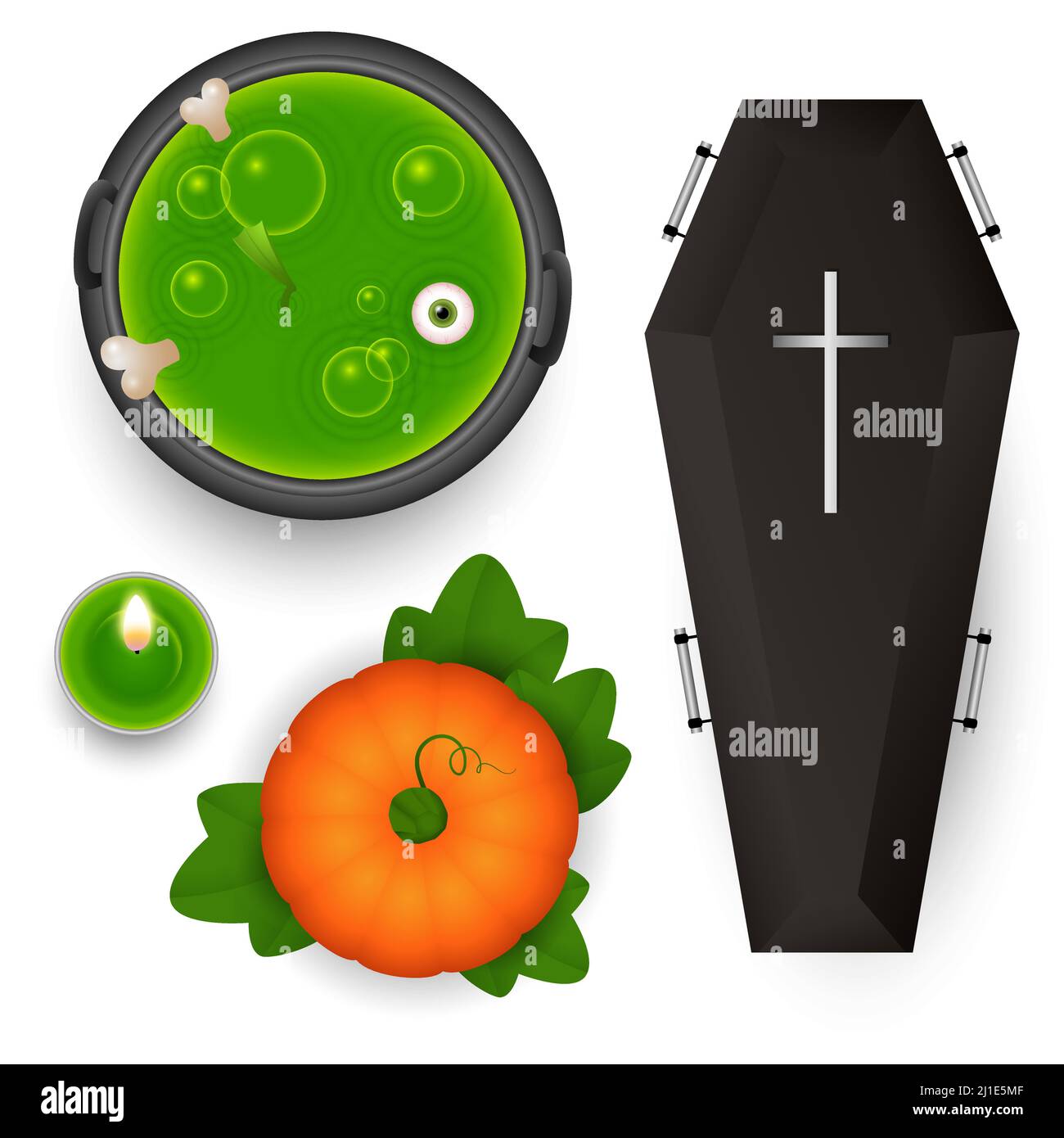 Cartoon spooky candle Stock Vector Images - Alamy