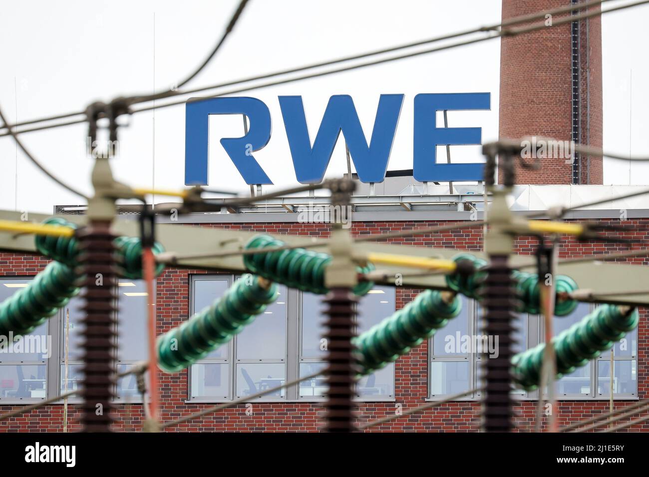 15.03.2022, Germany, North Rhine-Westphalia, Essen - RWE headquarters ...