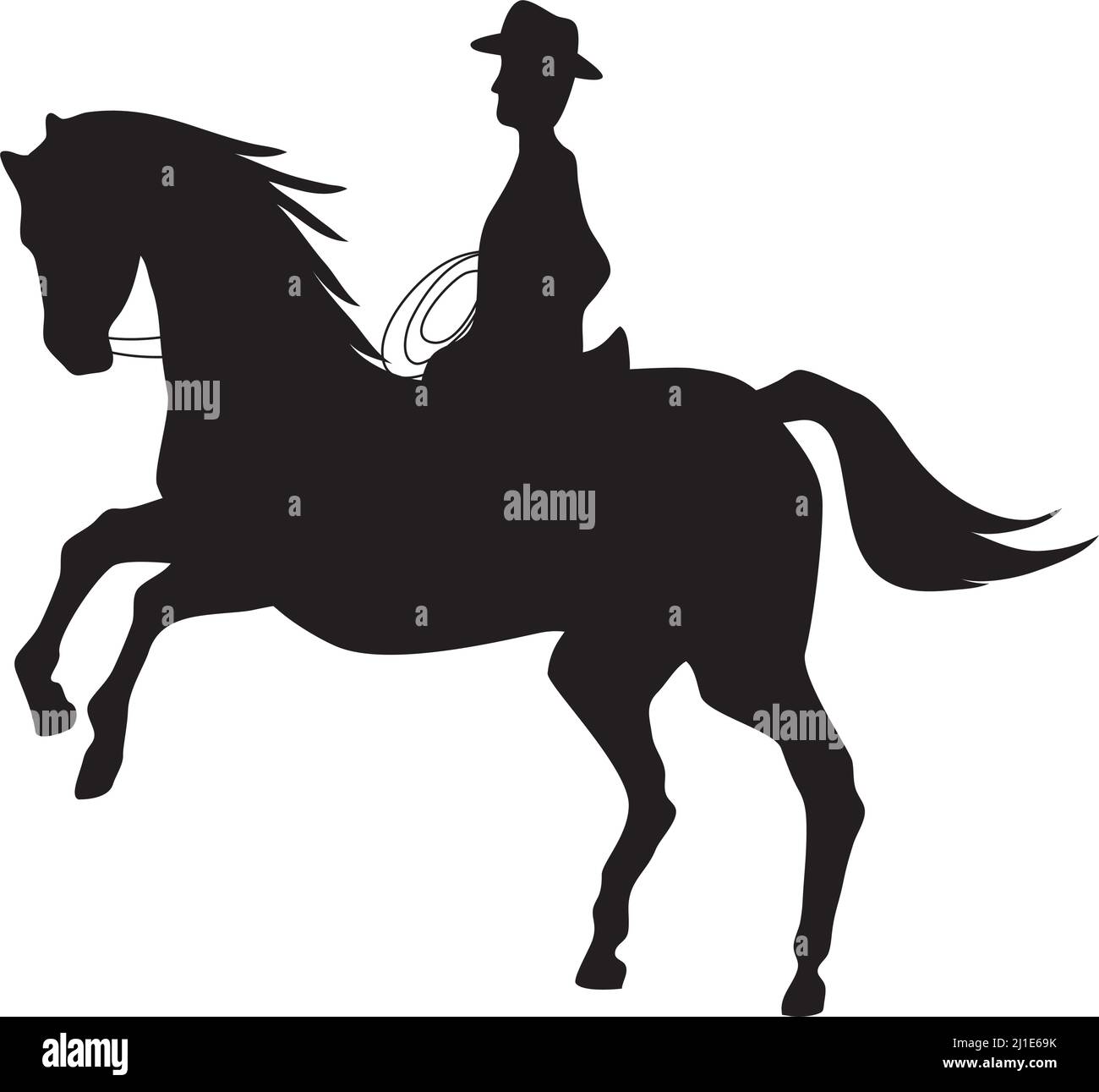 Western Horse Silhouettes