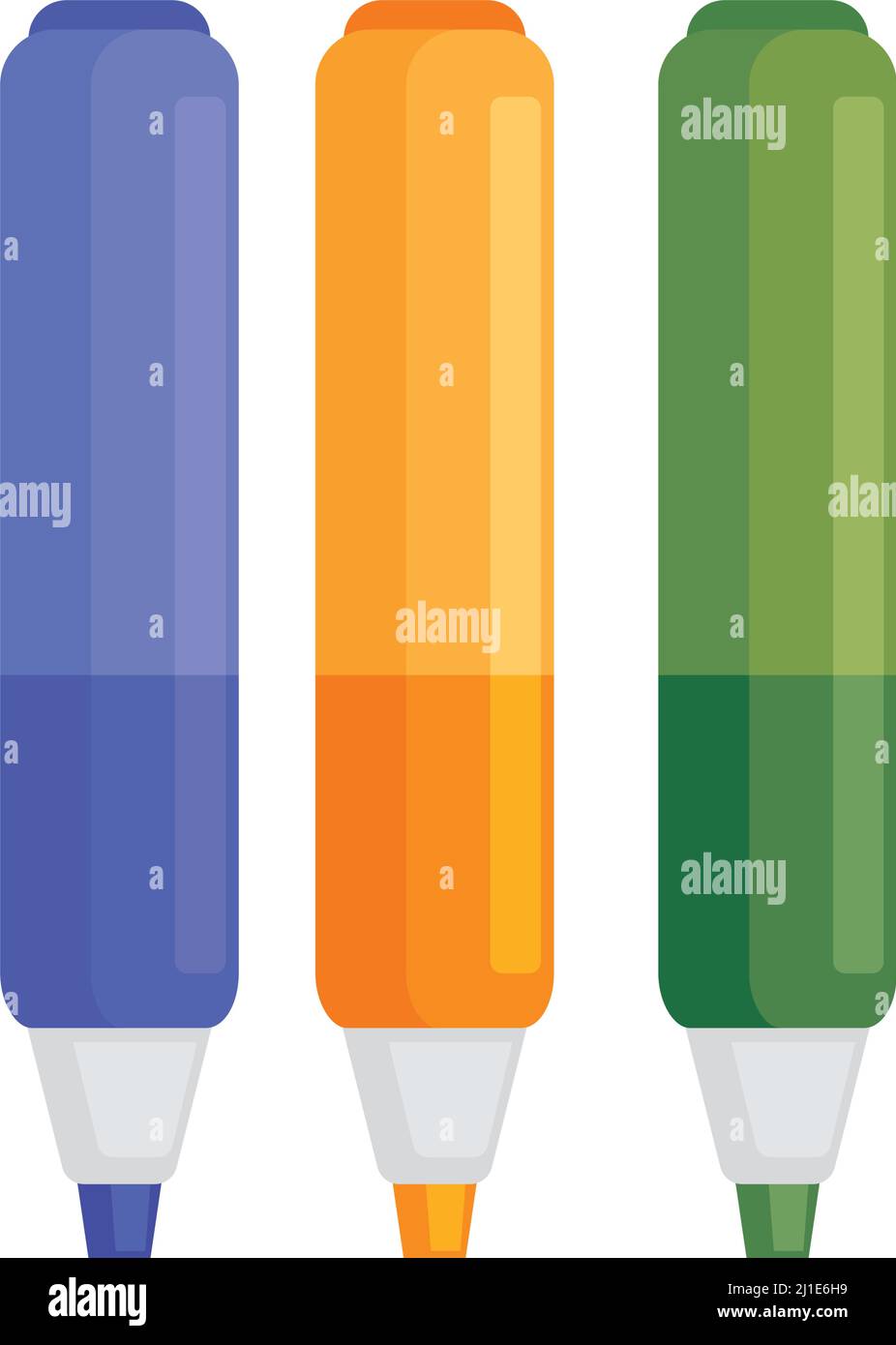 colors crayons supplies Stock Vector Image & Art - Alamy