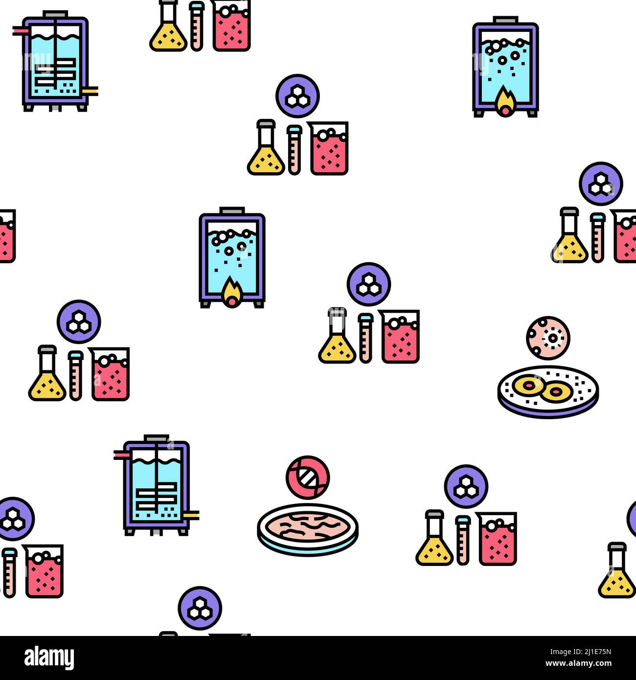 Pharmaceutical Production Factory Icons Set Vector Stock Vector Image ...