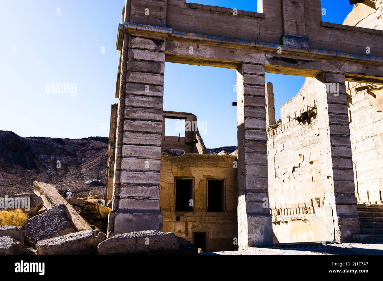 The ruined building in an old ghost town in the west. Nevada, USA Stock Photo - Alamy