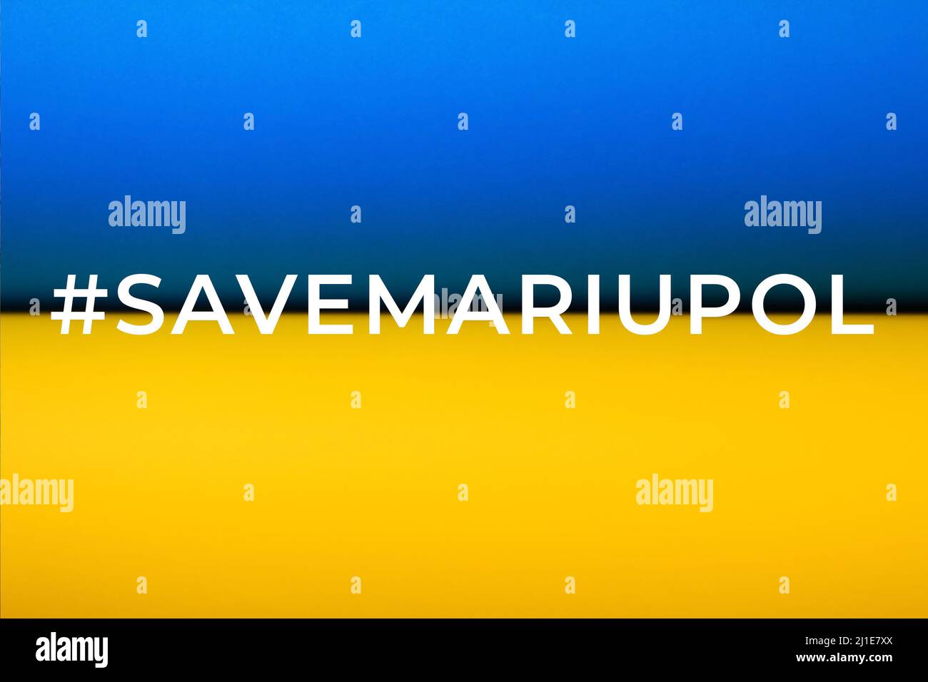 Save Mariupol. Ukrainian flag. War between Russia and Ukraine. Ukraine ...