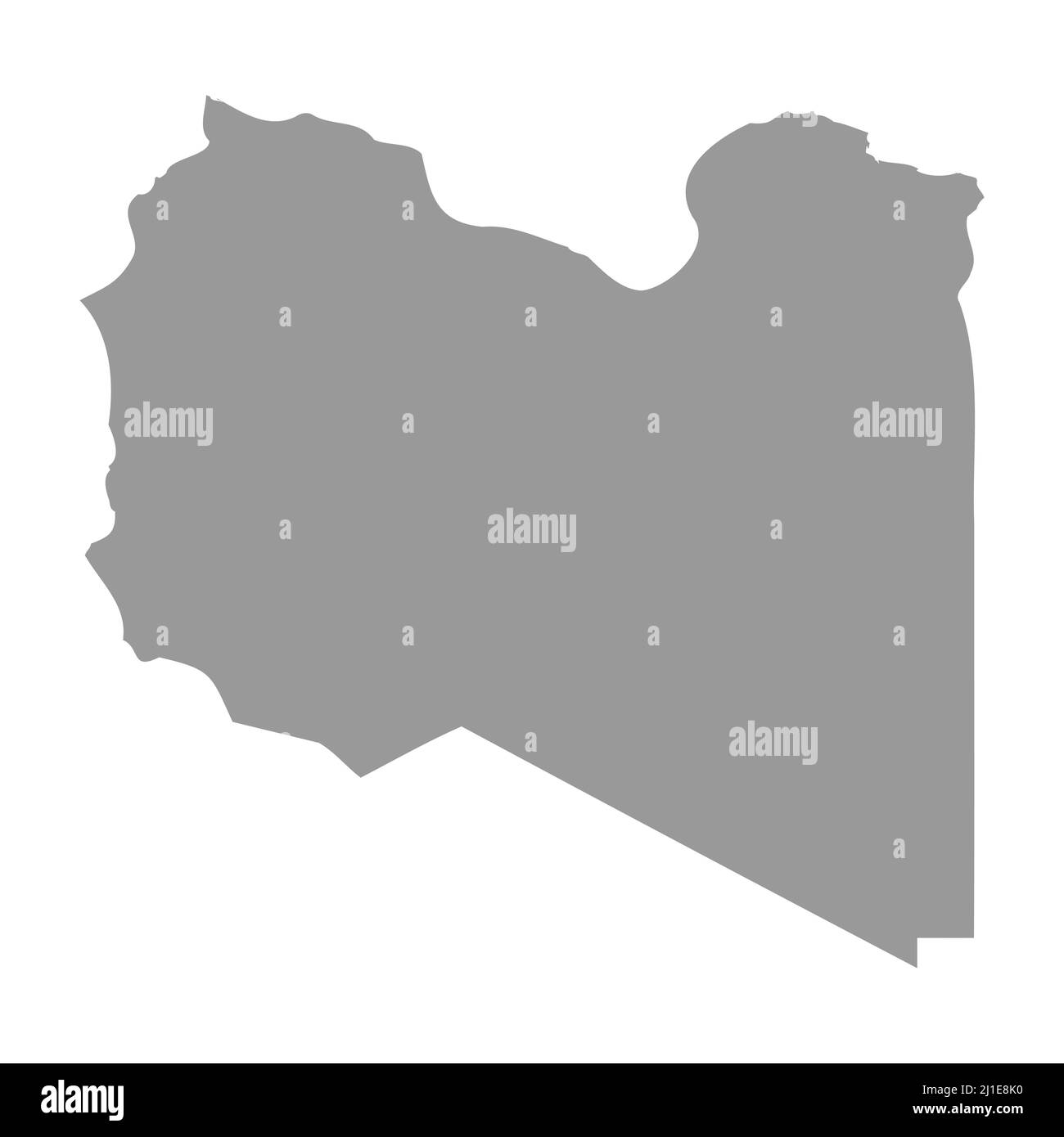 Libya Vector Country Map Silhouette Stock Vector Image And Art Alamy