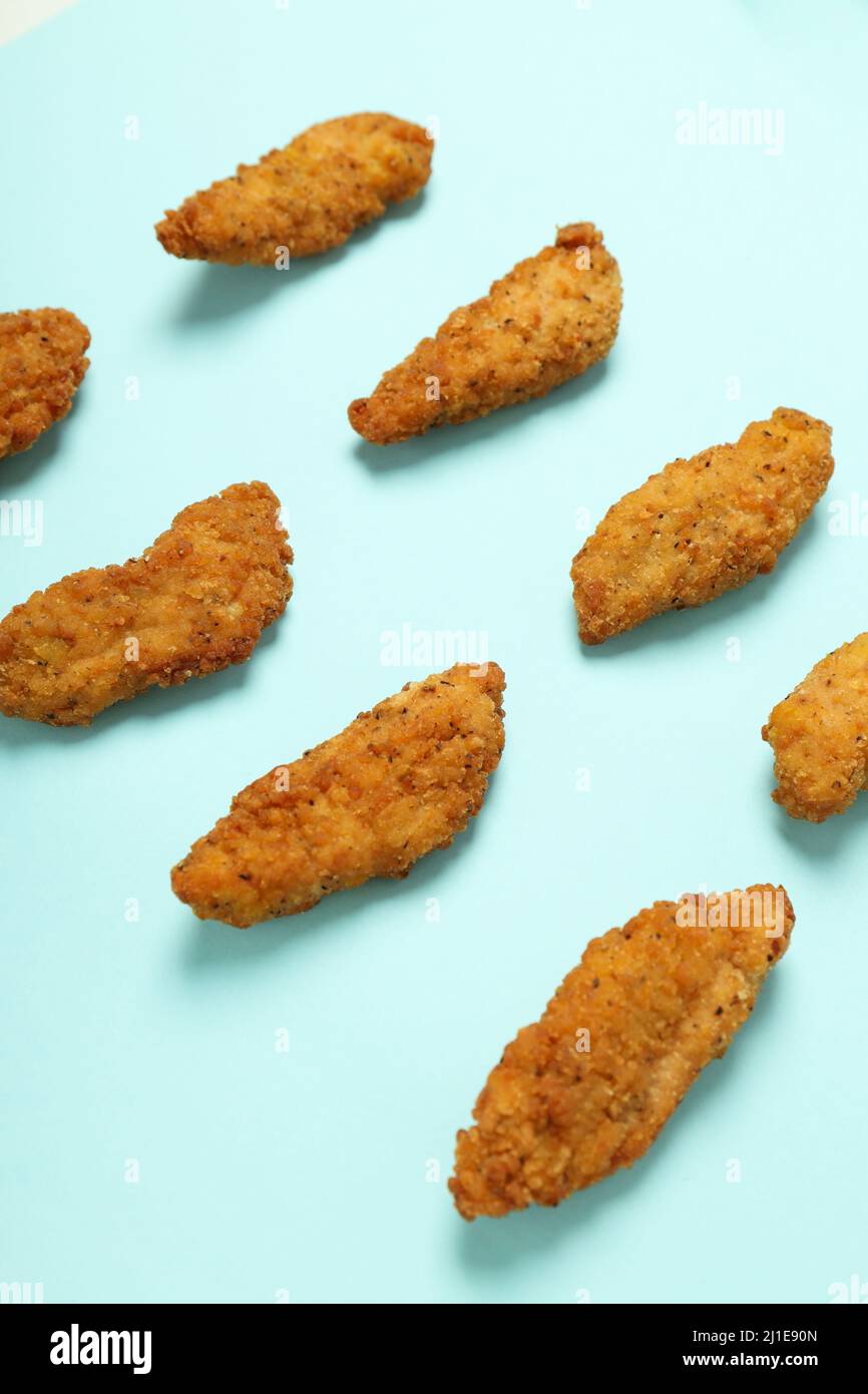 Chicken strips on white background hi-res stock photography and images ...