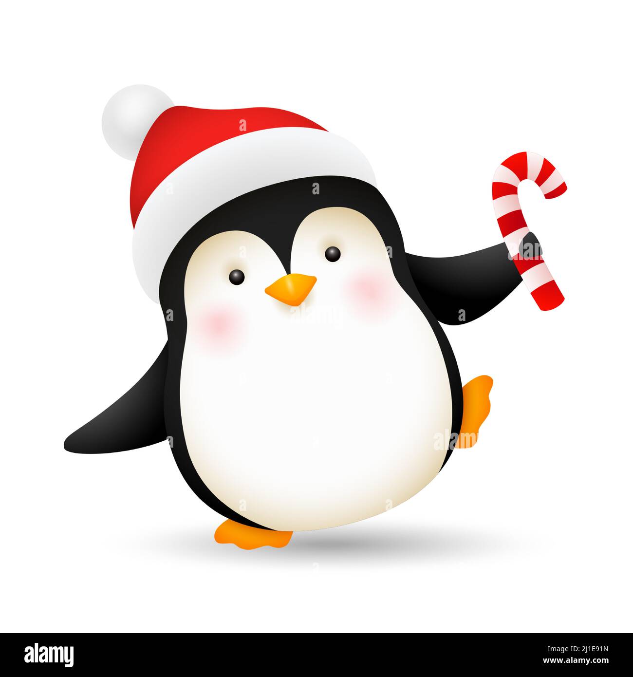 Baby santa candy cane Stock Vector Images - Alamy