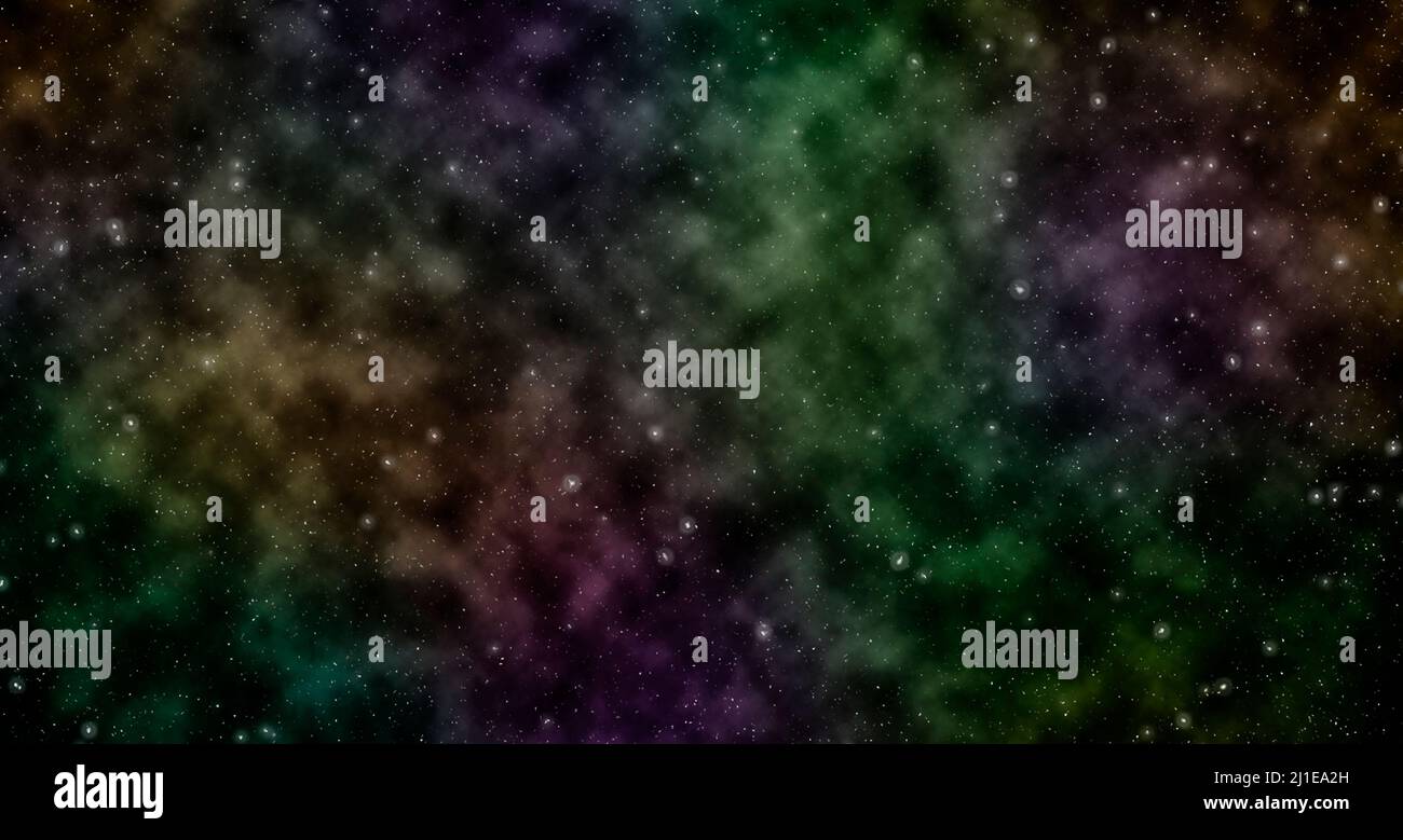 Beautiful colorful constellation with stars in deep space. Cosmic ...