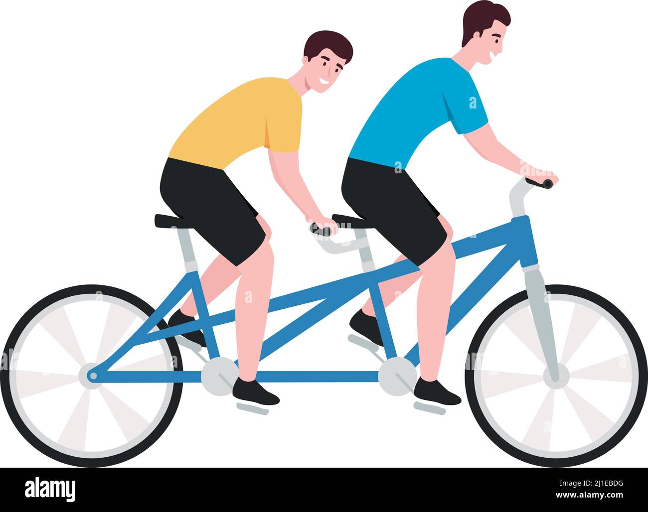 In tandem Stock Vector Images - Alamy