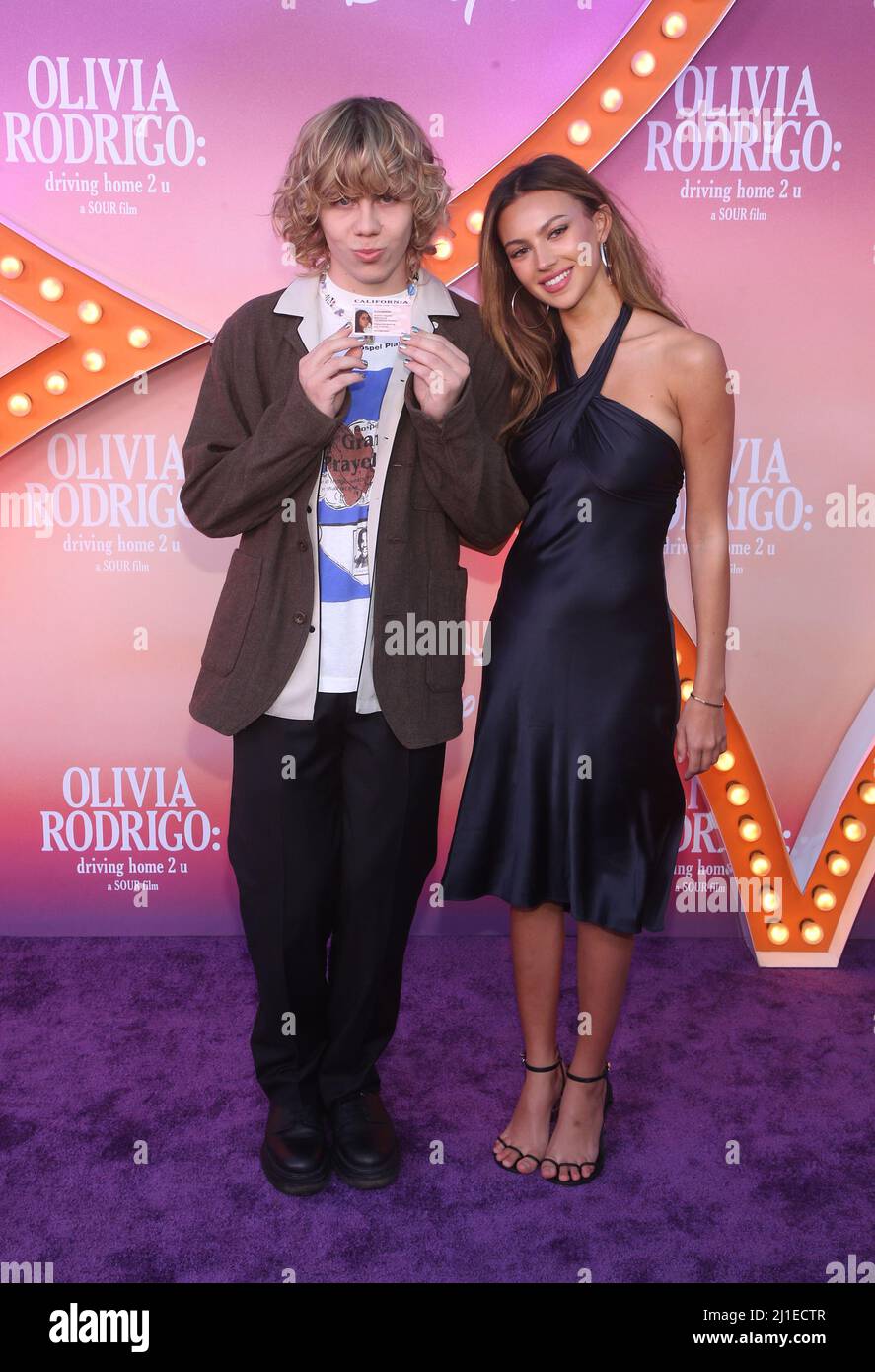 Los Angeles, Ca. 24th Mar, 2022. The Kid Laroi, Katarina Deme, at the ...