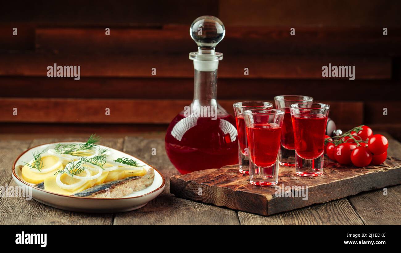 Red liqueur hi-res stock photography and images - Alamy