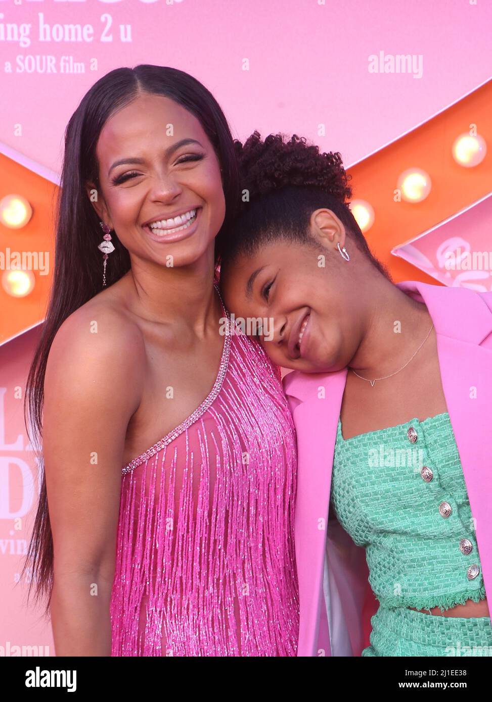 Los Angeles, Ca. 24th Mar, 2022. Christina Milian, Violet Madison Nash ...