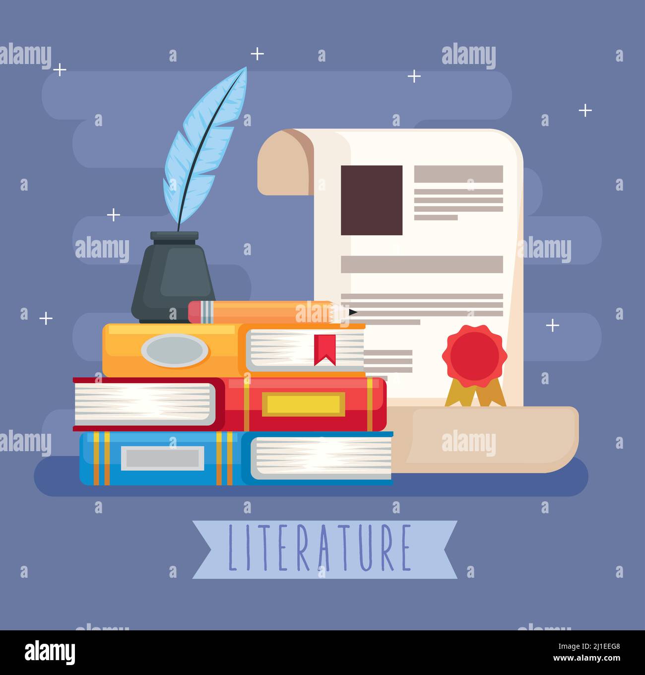 Literature School Subject Stock Vector Image Art Alamy
