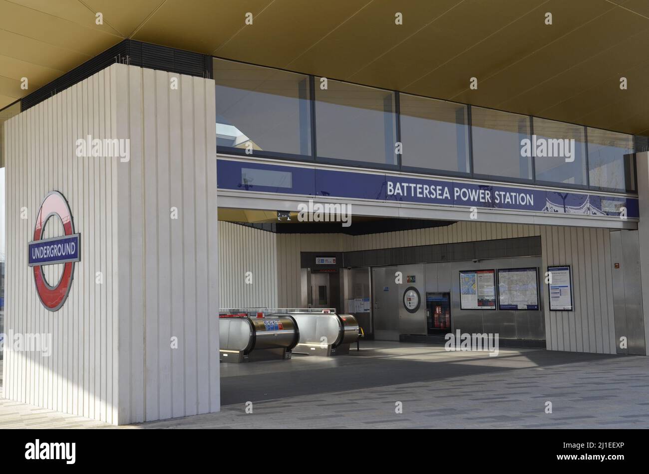 The new Battersea Power Underground Station in South London, part of ...