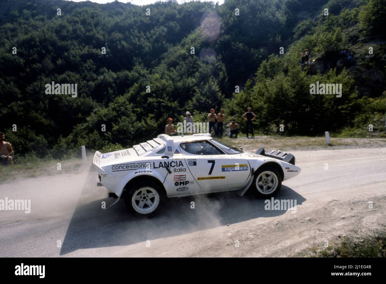 Gianfranco Cunico (ITA) Andrea Meggiolan (ITA) Lancia Stratos Hf Gr4 ...