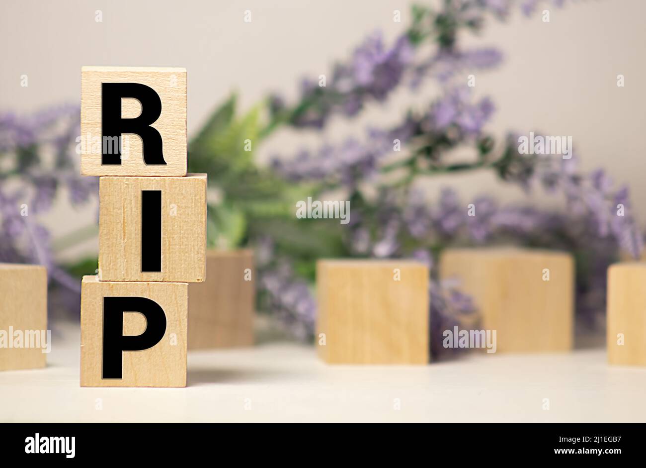 RIP stands for Rest In Peace, word cube with background Stock Photo - Alamy