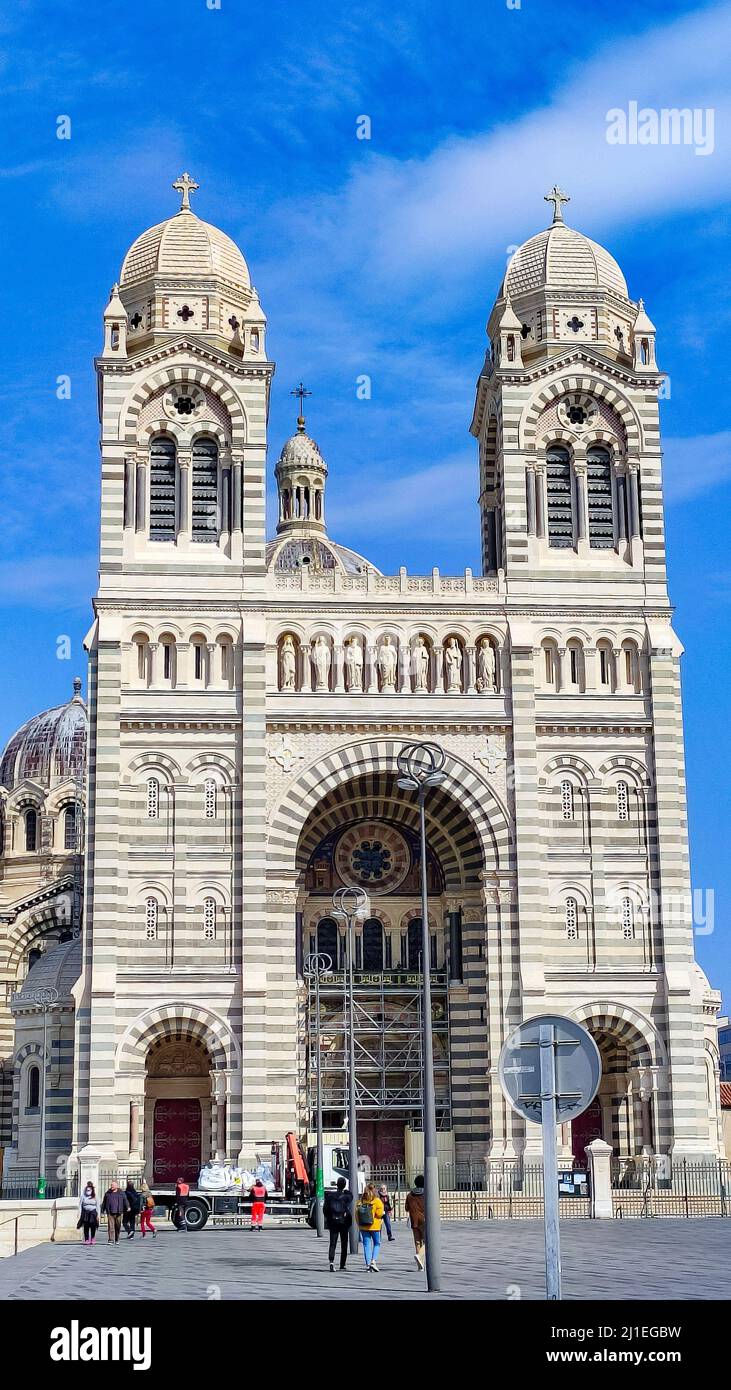 cathedral of saint marie major of Marseille Stock Photo - Alamy
