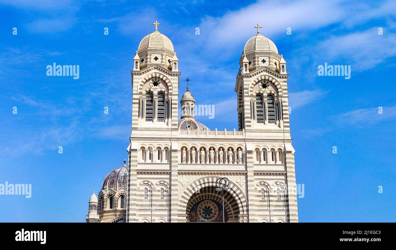 cathedral of saint marie major of Marseille Stock Photo - Alamy