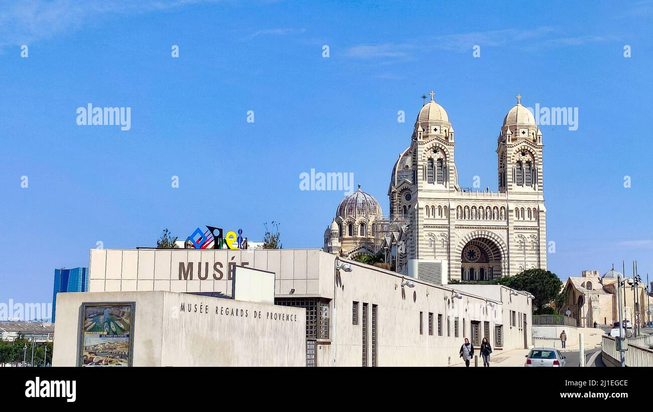 cathedral of saint marie major of Marseille Stock Photo - Alamy