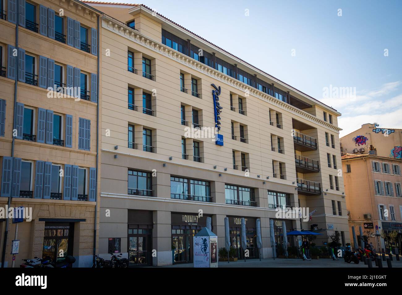 view of the radisson blu hotel in marseille in france Stock Photo - Alamy