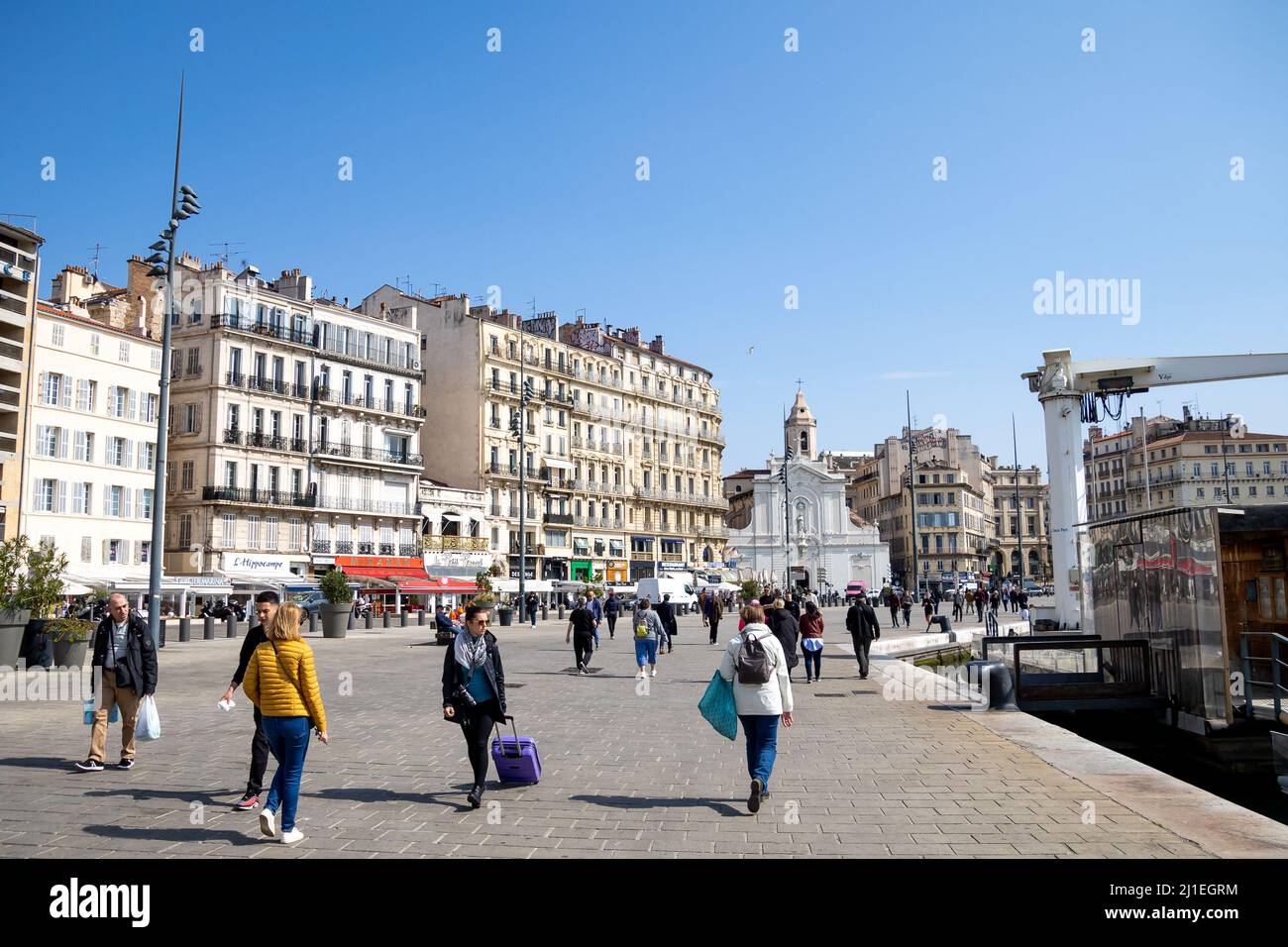 view of the port of Marseille in France Stock Photo - Alamy