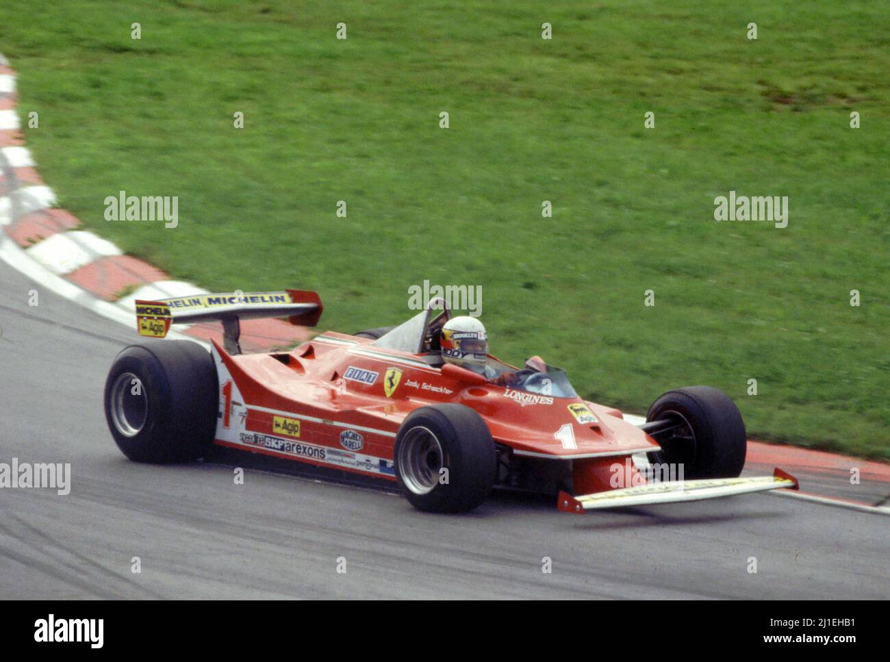 Jody Scheckter (RSA) Ferrari 312T5 Scuderia Ferrari SEFAC Stock Photo ...
